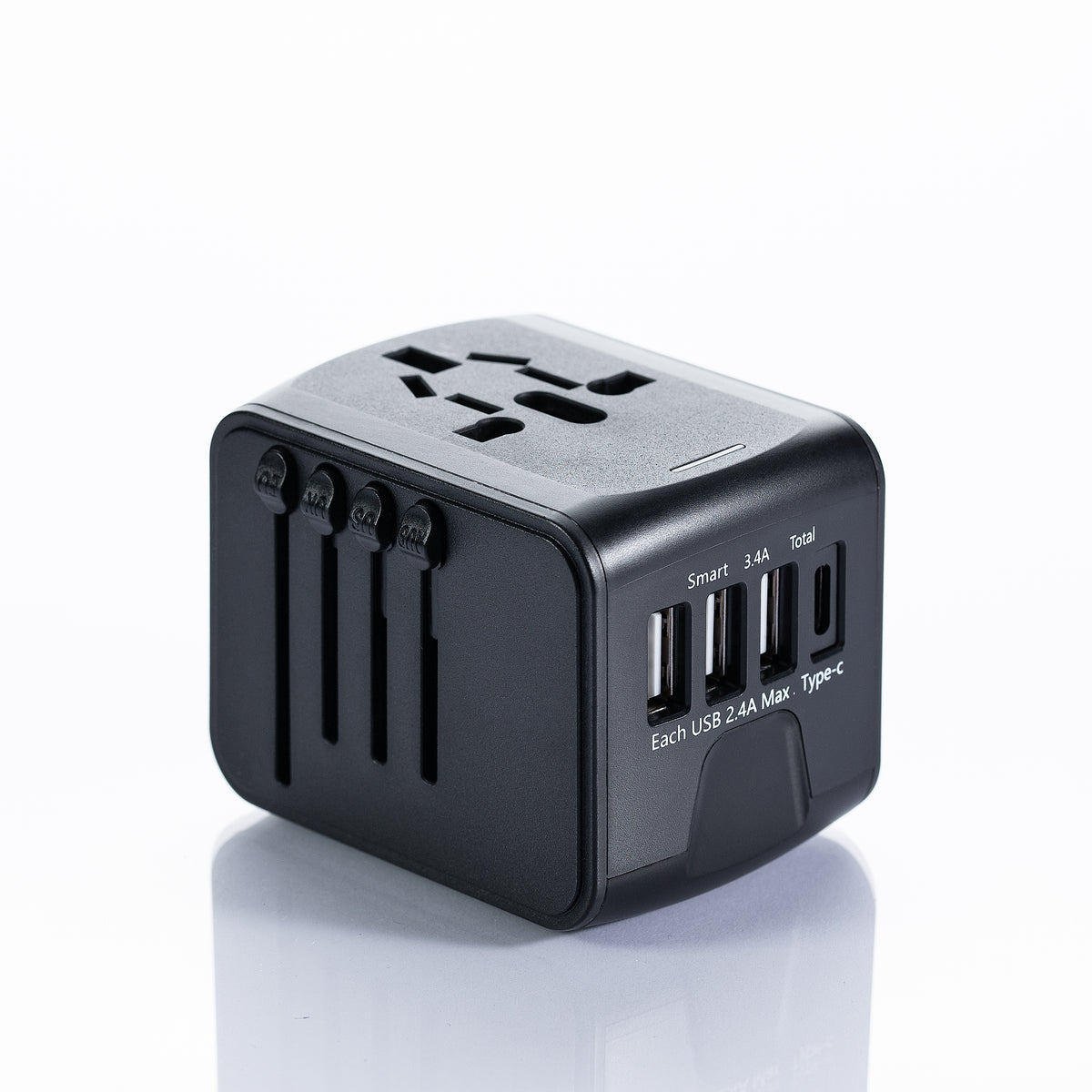 Travel Adapter with 3 USB & Type C Slot – Luchyscloset